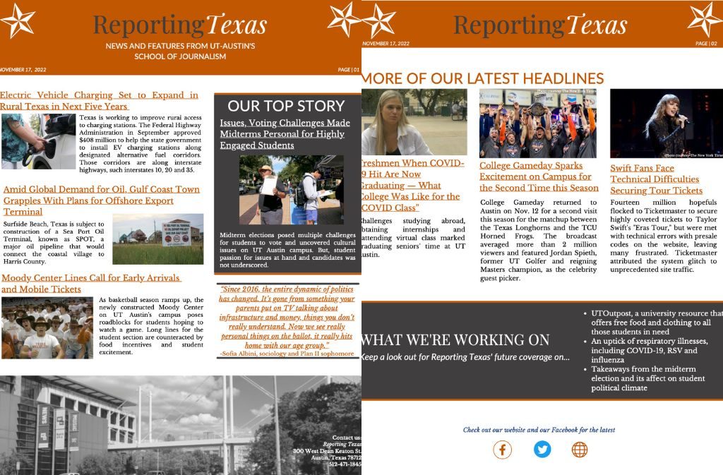 Reporting Texas Newsletter Nov. 17, 2022 - Reporting Texas ★ Reporting ...