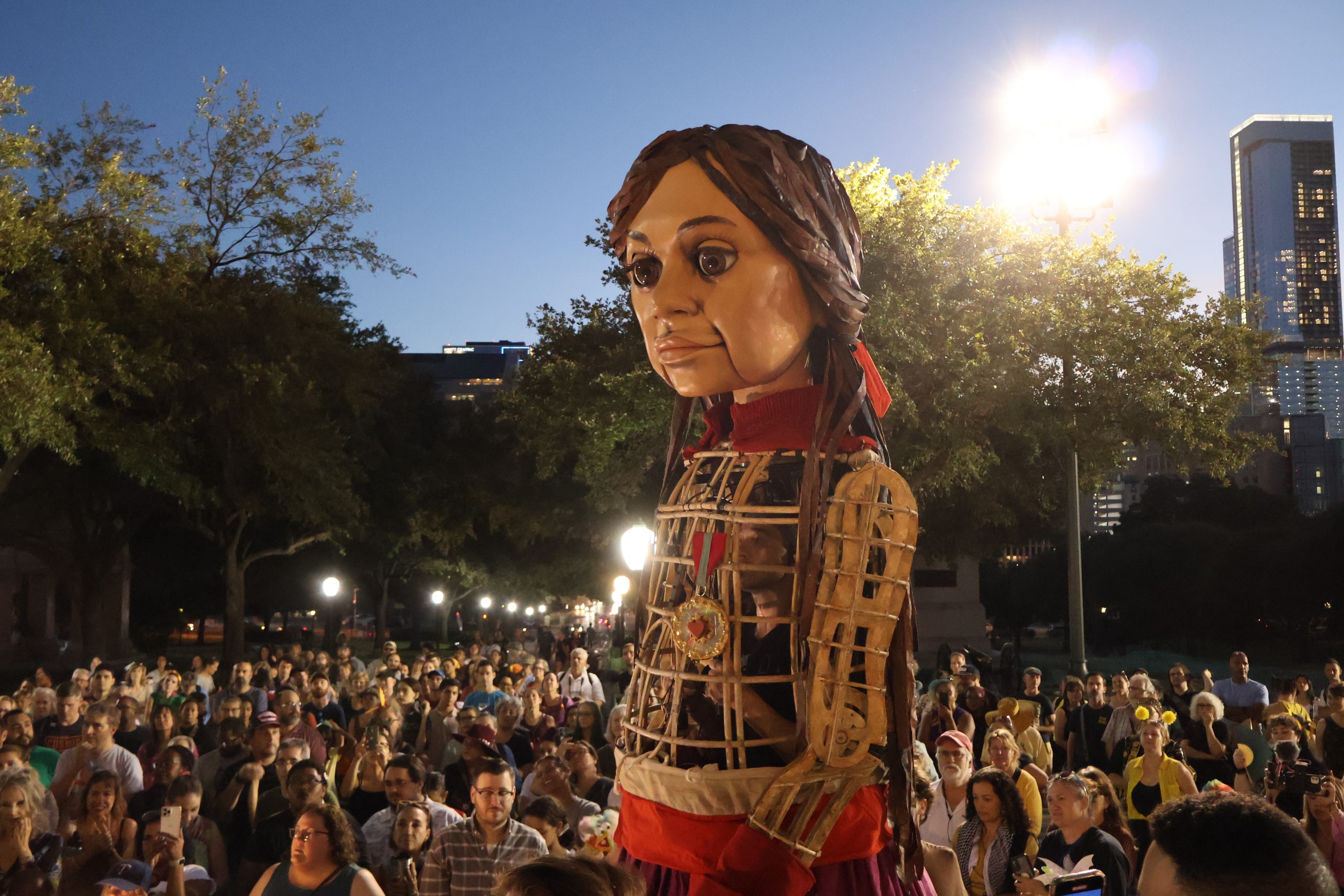 Little Amal: A 12-Foot-Tall Puppet Visits Austin with a Larger-Than ...