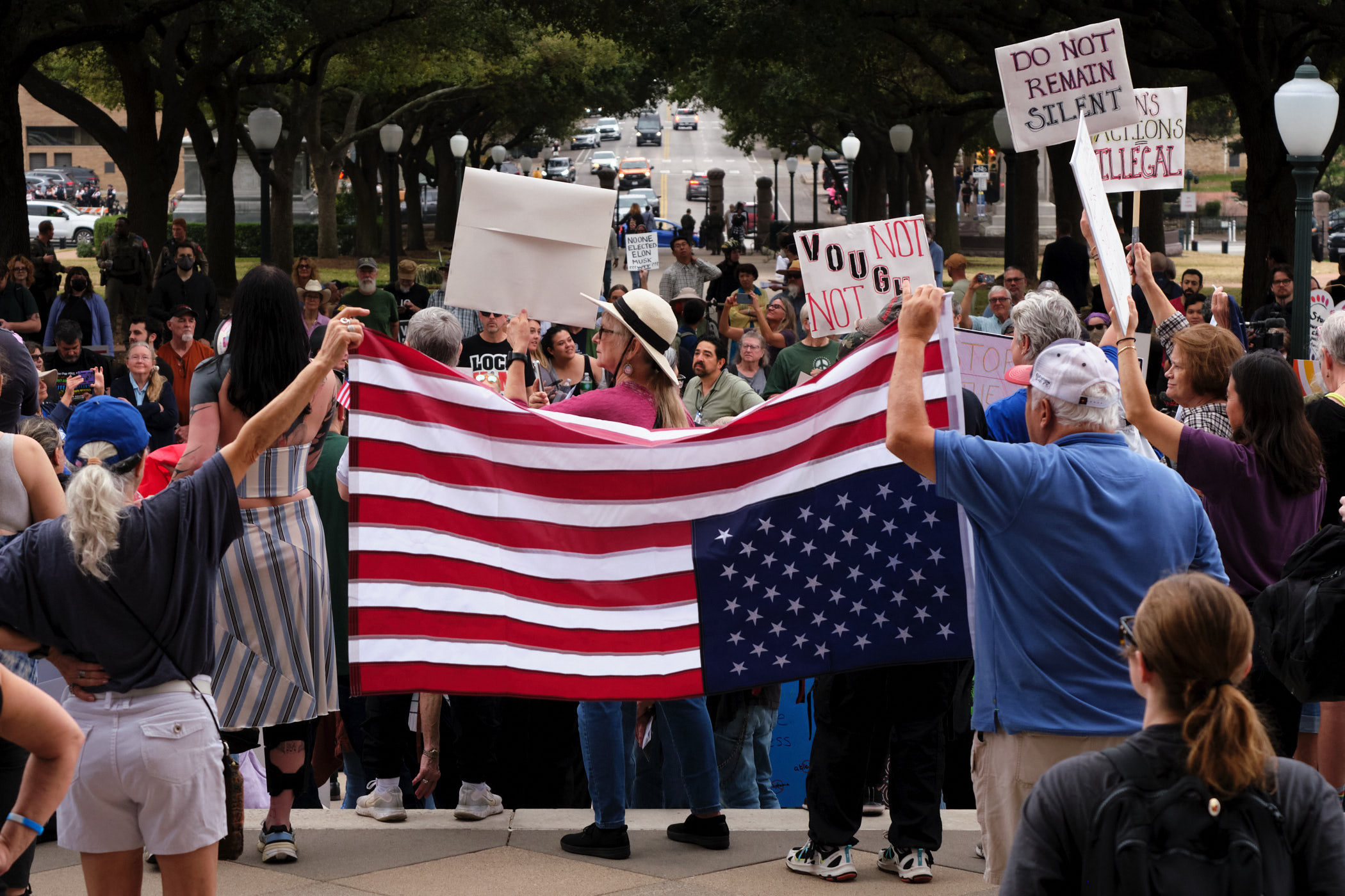 Texans Join Nationwide Protests Against Trump Administration ...